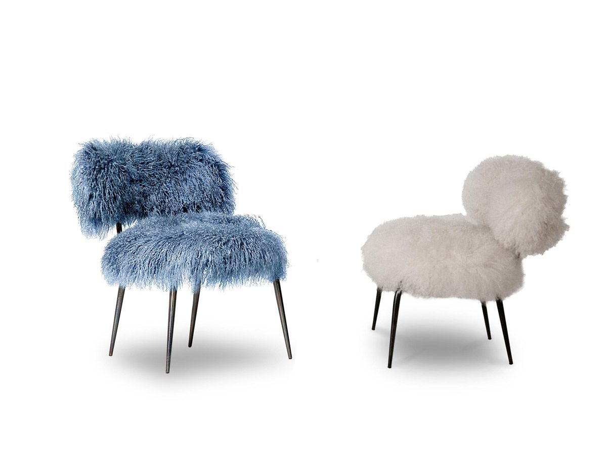 Baxter Nepal Little Armchair - Blue Mongolia: Prices up to 40% off